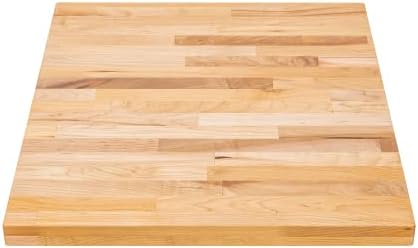 Workbench Top - Birch Butcher Block Square Edge, 48"W x 30"D x 1-3/4 ...