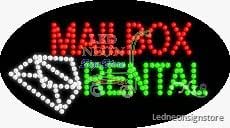 Amazon.com: MailBox Rental LED Business Sign 15" Tall x 27" Wide x 1 ...