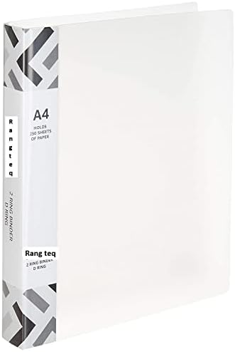 RangTeq Plastic 2D Ring Binder File/Folder/Document Holder for ...