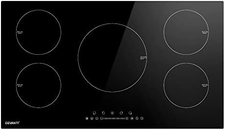 Devanti Induction Cooktop, Ceramic Glass Portable Cookware Cooker Super ...