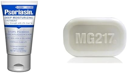 Amazon.com: Psoriasin Moisturizing Ointment & MG217 Exfoliating Soap ...