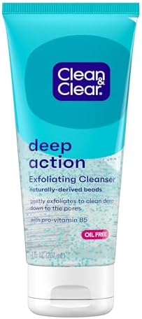 Amazon.com: Clean & Clear Deep Action Exfoliating Facial Cleanser ...
