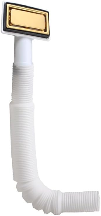 Talea PP Material Sink Drain Side Overflow Pipe With Stainless Steel Square Overflow Head For ...