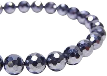 Amazon | [AMERI] 高純度99.9999…％テラヘルツ鉱石使用 テラヘルツミラーカットブレスレット 《6mm 19cm》【テラヘルツ | ブレスレット 通販