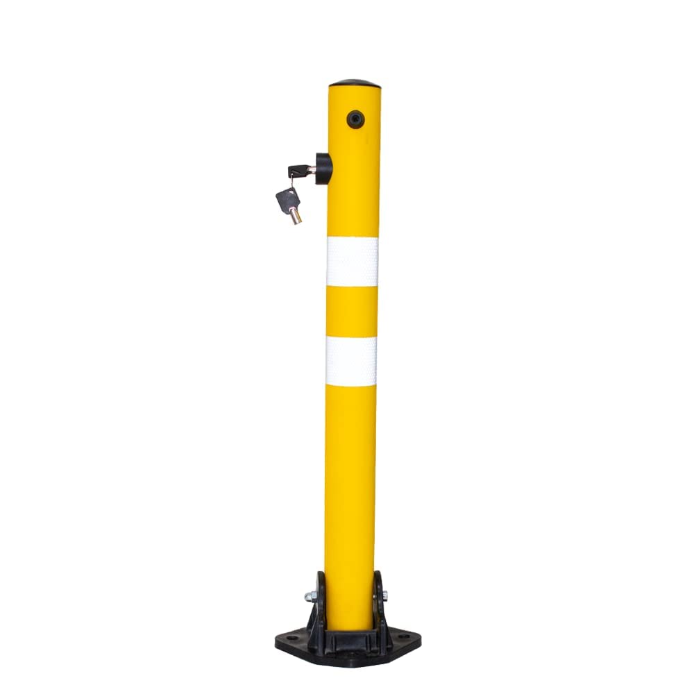 Reflective 650MM Parking Barrier | Easy Operate Anti Manual Lock Yellow ...