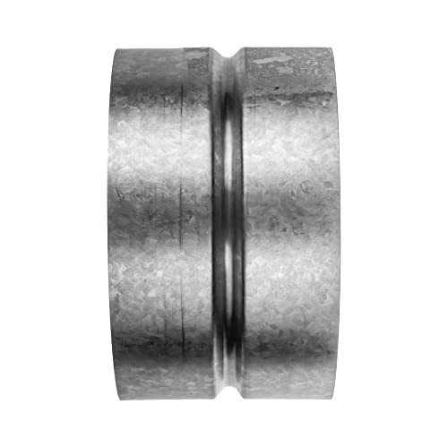 Snapklik.com : Galvanized Metal Duct Connector - 4 Inch Fit - Round ...