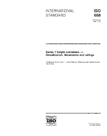 ISO 668:1995, Series 1 freight containers - Classification, dimensions and ratings | Amazon.com.br