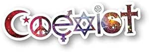 Amazon.com: Coexist Sticker Inspirtional Stickers (12 Pack) - Laptop ...