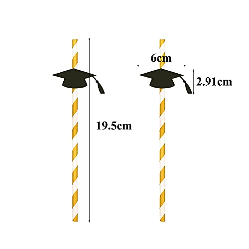14 Pcs Graduation Straws Grad Party Drinking Straws Drink Straws for ...