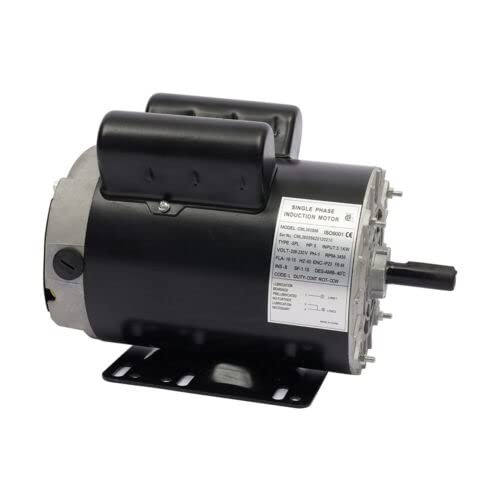 5 HP SPL Motor 3.1 KW Rated Speed 3450 RPM Motor AC 208-230V Air ...
