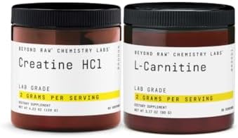 Amazon.com: BEYOND RAW Creatine HCL Powder + L-Carnitine Powder Bundle ...