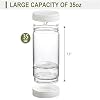 Amazon.com: LANDNEOO 2 Pack 35oz Glass Pickle Jar with Strainer Flip ...