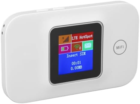 4G LTE Portable WiFi Mobile Hotspot, Portable Travel WiFi Routers with ...