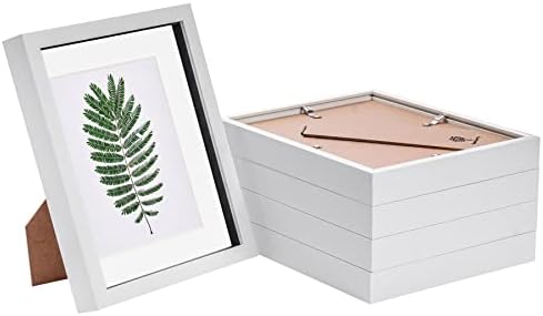 Nicola Spring 5 Piece 8 x 8 3D Shadow Box Photo Frame Set - Craft ...
