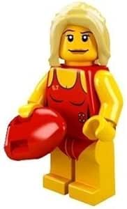 LEGO Minifigur aus Serie 2: Lifeguard/Rettungs-Schwimmerin: Amazon.de ...