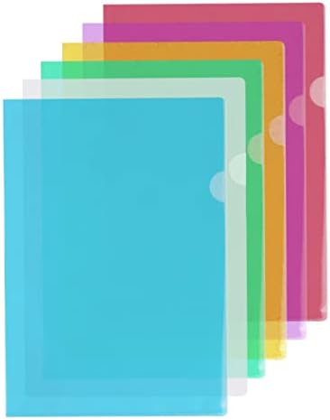 Transparent Document Folder, A4 Plastic File Folders, 12PCS Waterproof ...