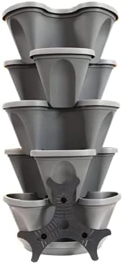 Amazon.com: Natures Distributing 5 Tier Stacking Planters - Strawberry ...