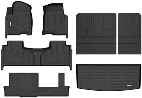 Amazon.com: AIPOIL® Floor Mats & Cargo Liner & Seatback Cargo Set for 2021-2024 2025 Chevrolet ...