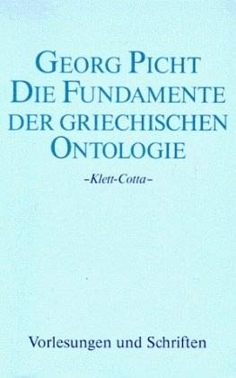 Amazon.com: Die Fundamente der griechischen Ontologie (Vorlesungen und ...
