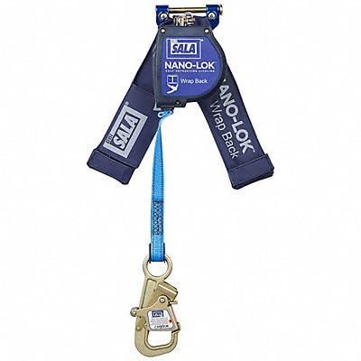 3M DBI-SALA Nano-Lok Wrap Back Self-Retracting Lifeline 3101654, Blue ...