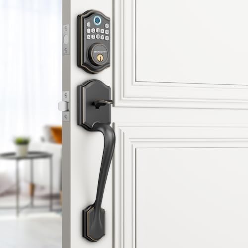 AkaGear DS10 Keyless Entry Door Locks - Keypad Lock with Handle Set ...