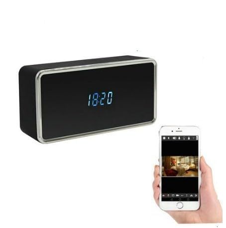 Buy SPYTECTIFY Spy Wi-Fi Table Clock Camera Rectangle Shape HD 1080P ...