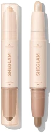 Amazon.com: SHEGLAM 2-in-1 Contour & Highlight Stick Cream Waterproof ...