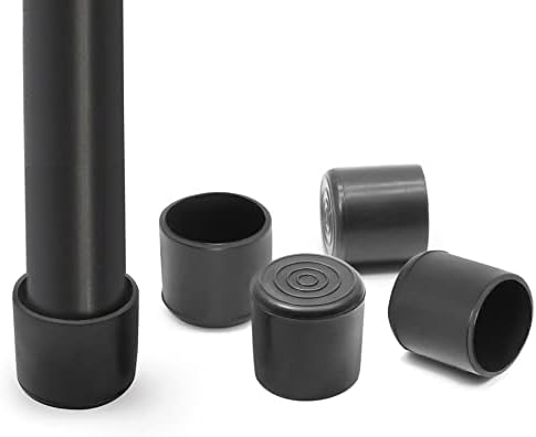 Uenhoy 20 Pcs 1" (25mm) PVC Chair Leg Caps Round Chair Leg Floor ...