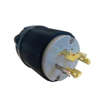OCSParts L14-20P 20 Amp Ground Plug | 3 Pole 4 Wire | 250V 2P 3W NEMA ...