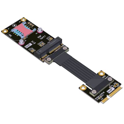 Amazon.com: Mini PCIe (minicard)4.0 Extension Cable Extender Adapter ...