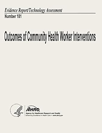 Outcomes of Community Health Worker Interventions: Evidence Report ...