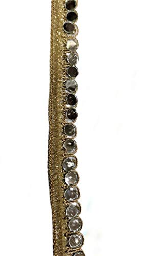 M -5 -kingri lace with Real Mirror 9 Mtr for Dresses, Sarees, Suits ...