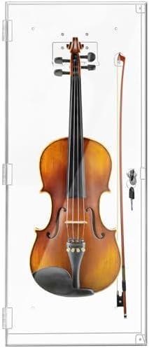 Amazon.com - Silipull Acrylic Violin Display Case with Lock Key ...