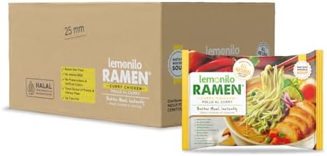 Amazon.com : Lemonilo Ramen - Chicken Curry Soup - Healthy Instant ...