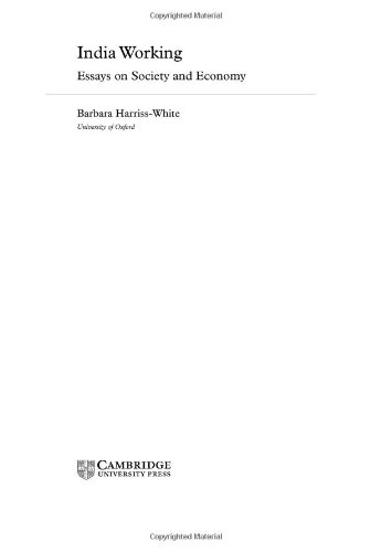 India Working: Essays on Society and Economy (Contemporary South Asia ...