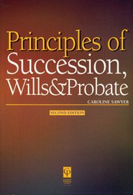Amazon.com: Principles of Succession, Wills & Probate: 9781859413869 ...