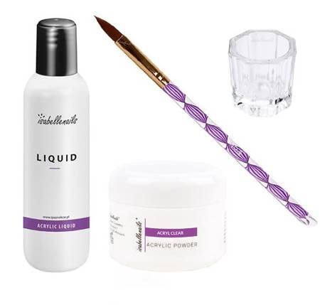 Starter-Set Acryl - Acryl Farbpulver - Rose - 15ml & Liquid 100ml ...