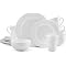 Amazon.com | Mikasa Ciara 16-Piece Bone China Dinnerware Set, Service ...