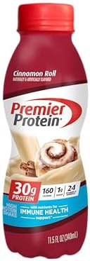 Amazon.com: Premier Protein Shake, Cinnamon Roll, 30g Protein, 1g Sugar ...