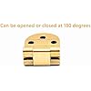 Pair of Brass Flap Hinges Table Folding Flip Top Hinge,Brass Butler ...