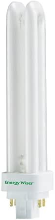 10 Pack 26 Watt T4 G24Q-3 4100K 10000 Hour Dimmable Quad Compact ...