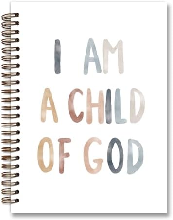 Amazon.com : foedor Christian Spiral Notebook journal,I am a Child of ...