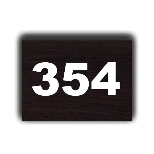 Number - 354, Wooden Number Plate, 18mm Thickness Wood Board,Wood Board ...