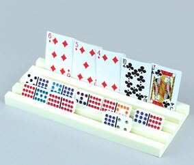 Amazon.com: Dominoes Plastic Racks Set of 2 : Toys & Games