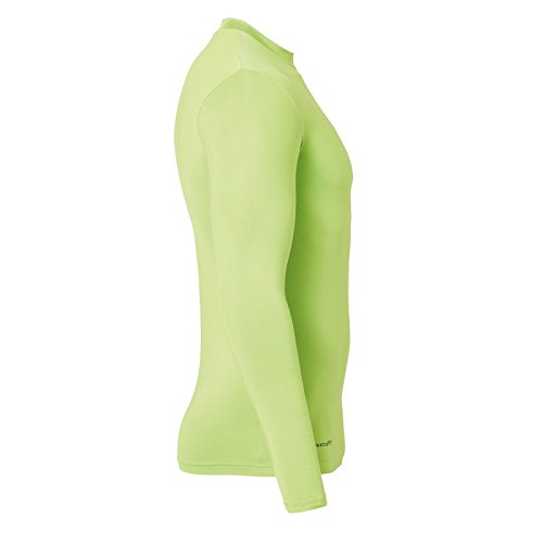 (TG. XXL) uhlsport, Maglietta Maglietta LA, Verde (Grünflash), XXL - NUOVO