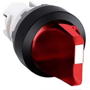 ABB M3SS1-11R Selector Switch Operator, 22 mm, Maintained, Red, 3 ...
