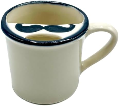 Amazon.com | Taconic Shave Mustache Guard Mug - Protect Your Moustache ...
