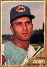 1962 Topps Regular (Baseball) Card# 379 Chuck Essegian of the Cleveland ...