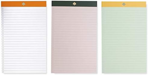 kate spade new york To-Do List Pad, Notepad Set of 3, Includes 50 Lined ...
