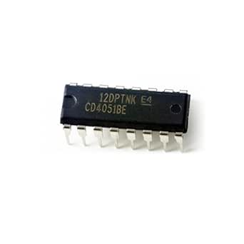 CD4051 Single 8 Channel Analog Multiplexer or Demultiplexer IC (Pack of ...